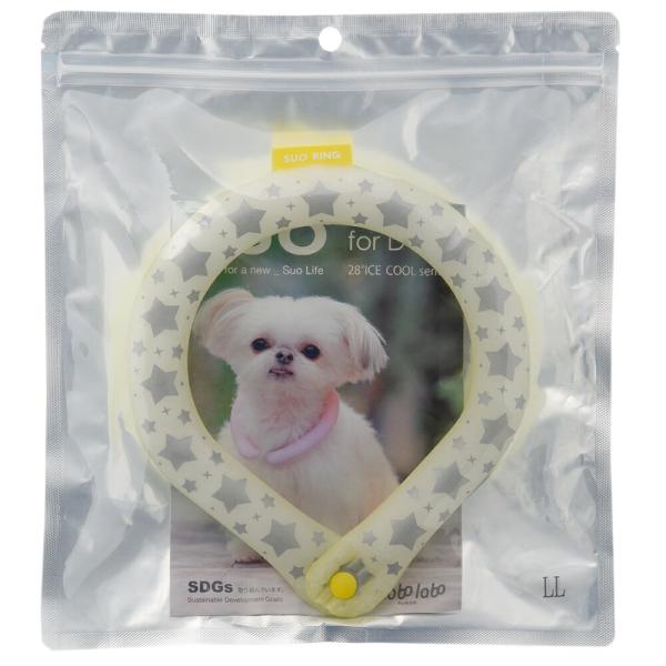 メーカー：SUO ＳＵＯ　２８°ＩＣＥ　２０２３　ＳＵＯリング　ボタン付き　ＬＬＢ　イエローリフレクター　4573513077273　20230724　ｙ23ｍ07　Y.K.　犬　いぬ　犬用　いぬ用　ドッグ　dog　犬用品　用品　夏物　涼感...