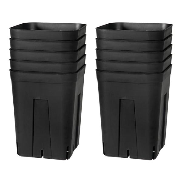 メーカー：ニッポリ スリット鉢　プレステラ　１５０深型　黒　１０個セット　スリット鉢　ガーデニング　ガーデニング用品　園芸　園芸用品　鉢　ポット　苗ポット　育苗　プラ鉢　プラステ　スリッド　スリット　プラポット　黒　硬め　プラスチック　多肉...