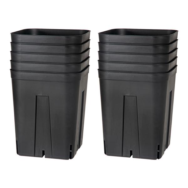 メーカー：ニッポリ スリット鉢　プレステラ　１８０型　黒　１０個セット　スリット鉢　ガーデニング　ガーデニング用品　園芸　園芸用品　鉢　ポット　苗ポット　育苗　プラ鉢　プラステ　スリッド　スリット　プラポット　黒　硬め　プラスチック　多肉植...