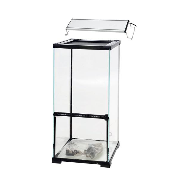 paludarium　パルダリウム　テラリウム　爬虫類ケージ　爬虫類　ケージ　teraspace　テラスペース　３００ｘ３００ｘ６００ｍｍ　穴あり　両生類　ガラス水槽　ガラスケージ　カエル　ヤドクガエル　ビバリウム　アクアテラリウム　飼育ケ...