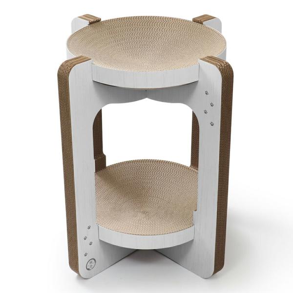 メーカー：猫壱 猫壱　ねこいち　バリバリボウル　タワー　猫用品　猫　ねこ　猫用　ねこ用　段ボール　ダンボール　爪とぎ　つめとぎ　爪研ぎ　爪砥ぎ　ケア　お手入れ　爪　ベッド　２段　バリバリボウルタワー　バリバリキャットタワー　キャットタワー　...
