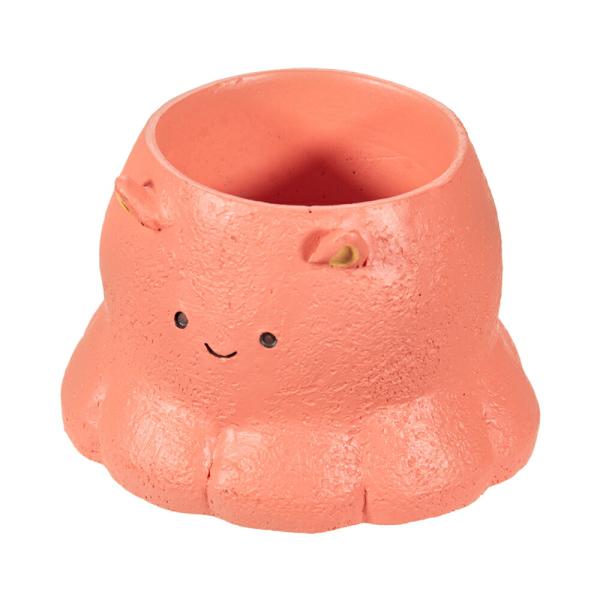 メーカー：ケーイーアイ littleregin　鉢カバー　鉢　植木鉢　ガーデニング用品　resinpot　4530254176269　リトルレジンポット　メンダコ　１号ポット用　鉢カバー用　プラスチック　鉢植え　ポット　園芸　園芸用品　園芸...