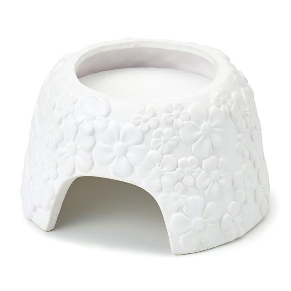 メーカー：マルカン メーカー画像　マルカン　ジオハウス　フラワー　Ｌ　4906456583639　20250311　ｙ25ｍ03　ktym　ジオ　ハウス　花　花柄　光る　暗闇　爬虫類用　爬虫類　保湿　素焼き　素焼き製　加湿　加湿ハウス　ケー...