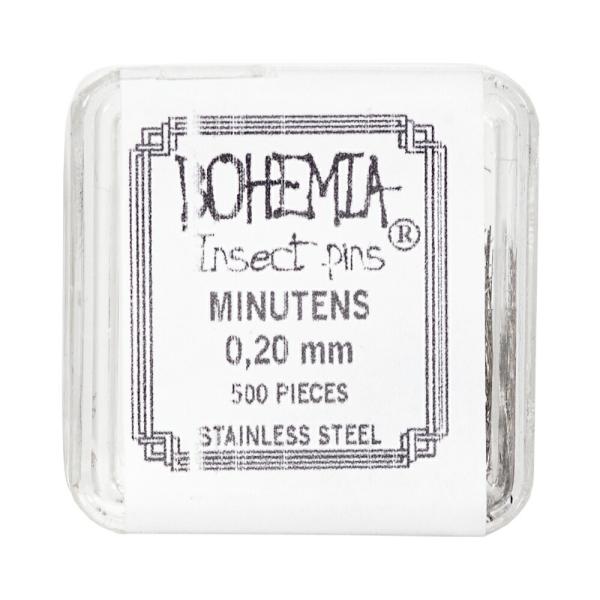 メーカー：六本脚 標本針　BOHEMIA　InsectPins　微針　直径0.20mm　500本入り　長さ12mm　標本用品　標本　昆虫用品　ボヘミア　蝶　針　展翅　チェコ製　海外製　チョウ　チョウチョ　蝶々　ガ　蛾　シジミ　ホリイコシジミ...