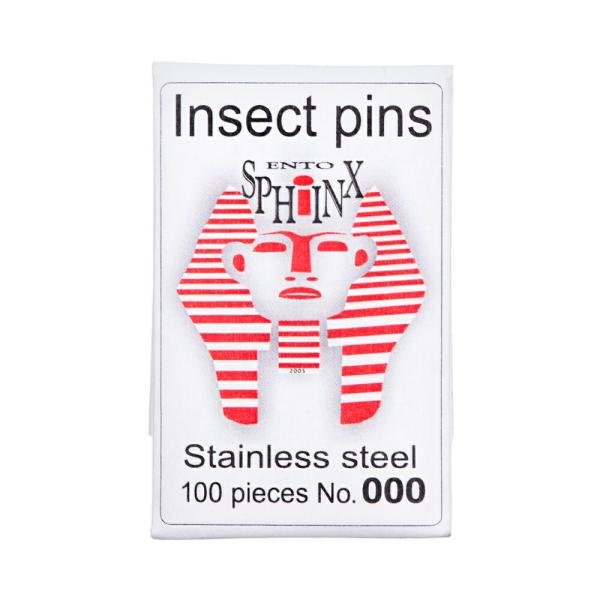 メーカー：六本脚 標本針　Ento　Sphinx　Insect　Pins　000号　38mm　標本用品　標本　昆虫用品　ボヘミア　蝶　針　展翅　チェコ製　海外製　チョウ　チョウチョ　蝶々　ガ　蛾　シジミ　ホリイコシジミ　小型　極細　有頭　ピ...