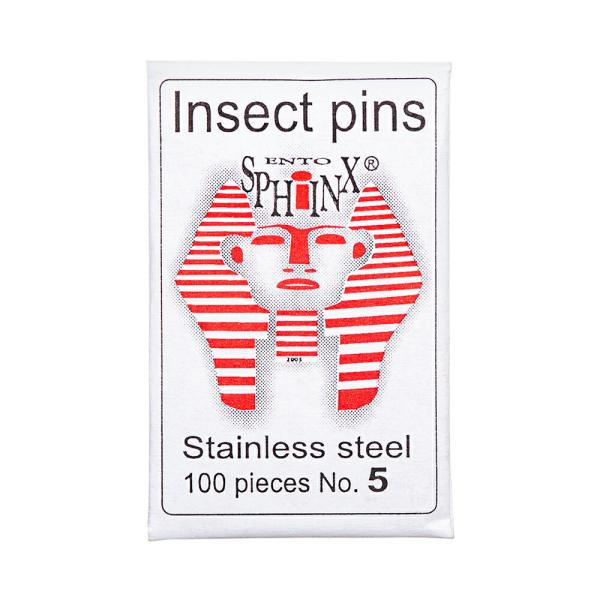 メーカー：六本脚 標本針　Ento　Sphinx　Insect　Pins　5号　38mm　標本用品　標本　昆虫用品　ボヘミア　蝶　針　展翅　チェコ製　海外製　チョウ　チョウチョ　蝶々　ガ　蛾　有頭　ピン　虫　虫ピン　洋針　ステンレス　昆虫標...