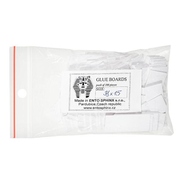 メーカー：六本脚 チェコ製　小型昆虫貼り付け台紙　38×15mm　100枚入り　台紙　標本　標本用　標本台紙　昆虫標本　標本用品　昆虫用品　小型昆虫　ツノゼミ　極小標本　蜂　アリ　ゾウムシ　ホウセキゾウムシ　カット済み　四角台紙　長方形　3...
