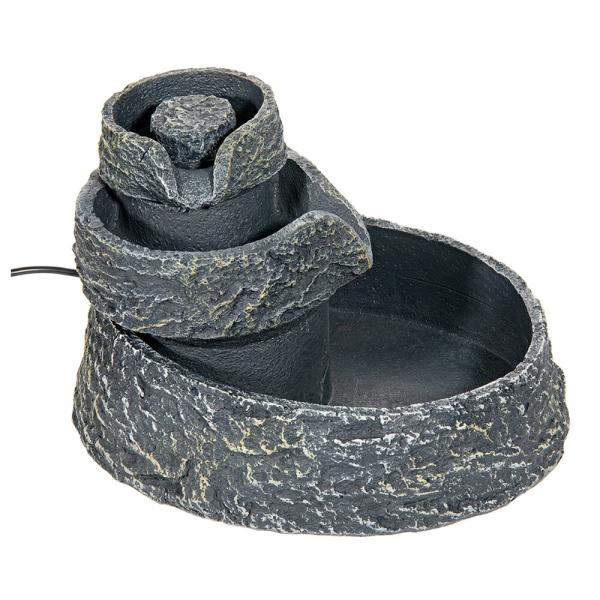 メーカー：ビバリア ビバリア　フローイングディッシュ　爬虫類　給水器　水場　皿　流水　ドリッパー　水飲み場　水入れ皿　水皿　RP-540　4582443491790　動く水　循環　ポンプ　滝　川　ディッシュ　爬虫類用品　両生類　両生類用品　...