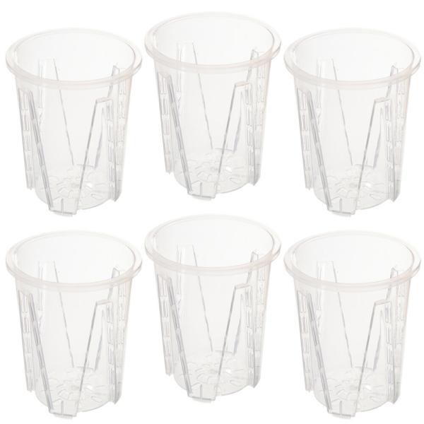 メーカー：(株)リーフ Leaf Corp 根が見える透明鉢　直径12cm　6個　4582645945695　ガーデニング　園芸用品　鉢　ポット　透明　スリット　植木鉢　植え替え　観葉植物　クリア　半透明　プラスチック　多肉植物　サボテン　...