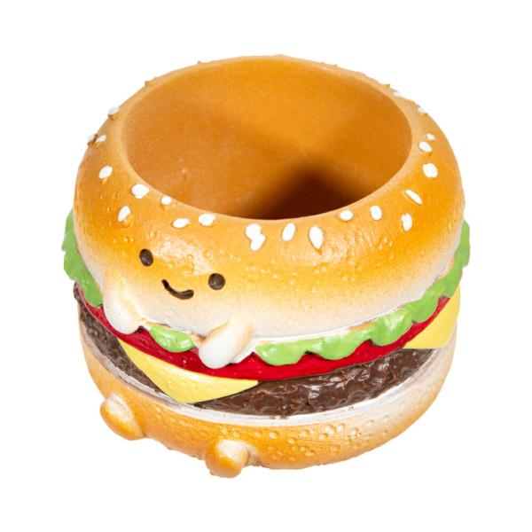 メーカー：ケーイーアイ 鉢　リトルレジンポット　ハンバーガー　１号ポット用　鉢カバー　4530254177969　20250730　ｙ25ｍ07　mikari　littleregin　植木鉢　ガーデニング用品　resinpot　リトルレジン...