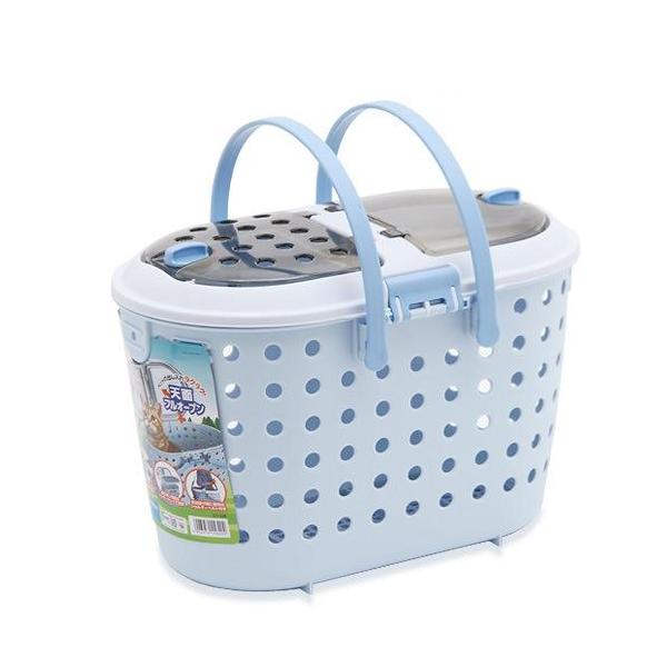 メーカー：マルカン neko_carrycage　4906456556404　20151116　OJIR　マルカン　キティキャリー　ブルー　猫用品　キャリー　通院　お散歩　一緒に　お出かけ　便利　軽い　通気性抜群　ショルダーベルト付き　収納...