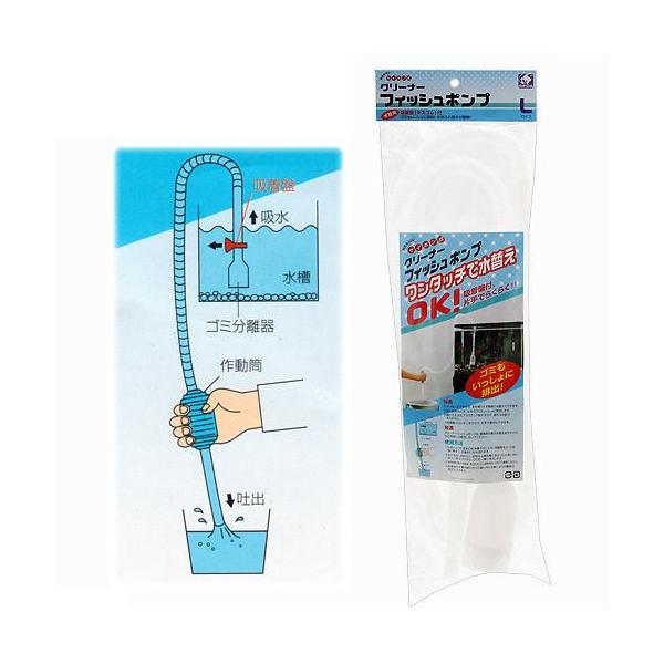 メーカー：貝沼産業 アクアリウム用品　_aqua　金魚・メダカ　低床クリーナー　クリーナー　フィッシュポンプ　Ｌ　ロング　ロングサイズ　アクア用品　メンテナンス　水替え　水換え　4960222910029　20160704　ＫＫ　シュポシュ...