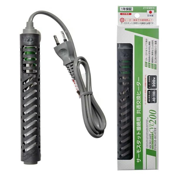 メーカー：エヴァリス アクアリウム用品　エヴァリス　マイクロセーフパワーヒーター　ＣＶＬ２００　ヒーター　4540150001558　ＫＫ　アクア用品　保温　熱帯魚用　単体　アクア　KEIRYOU　heater_everes　ＳＨマーク対応...