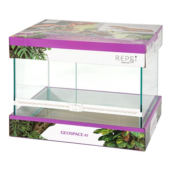 メーカー：マルカン メーカー画像　4906456581628　20251016　y25m10　ktym　爬虫類ケージ　爬虫類　ケージ　マルカン　ジオスペース　４５　両生類　ＲＥＰＳＩ　ガラスケージ　本体　４５ｃｍ　ヒョウモントカゲモドキ　コ...