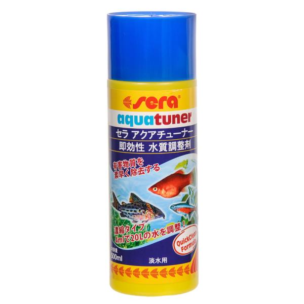 メーカー：セラジャパン sera_all　アクアリウム用品　アクア用品　調整剤　バクテリア　水質調整剤　複合タイプ　亜硝酸塩　アンモニア　硝酸塩　除去　セラジャパン　セラ　アクアチューナー　５００ｍｌ　器具　4001942030021　rk...