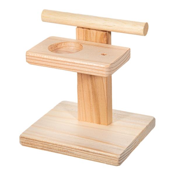 メーカー：Rainbow 小動物　小動物用品　レインボー　小鳥と遊ぼう！ごちそうパーチ　鳥　鳥用品　パーチ　木製　天然木　インコ　セキセイインコ　文鳥　ブンチョウ　小鳥　置き型　4582320019239　20241028　y24m10　と...