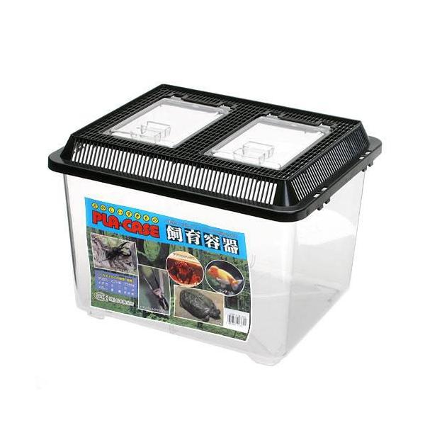 メーカー：鈴木製作所 _aqua　_insect　_animal　小動物・鳥　ケージ・飼育容器　寸法　幅３０ｃｍ〜　奥行２０ｃｍ〜　高さ２０ｃｍ〜　鈴木製作所　飼育容器　特大Ｍ　黒　３３０×２７０×２４０ｍｍ　●　亀・爬虫類用品　ケージ・ネ...