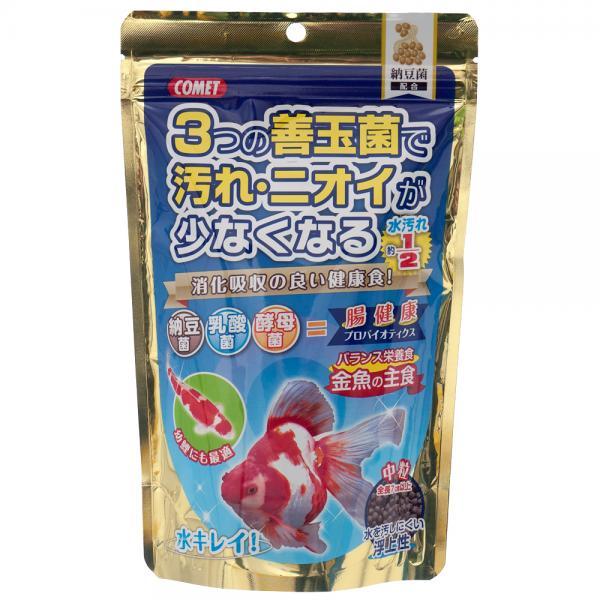 メーカー：イトスイ アクアリウム用品　金魚・メダカ　アクア用品　餌　金魚・鯉専用　金魚の主食　納豆菌配合　中粒　２００ｇ　納豆菌　ニオイ　汚れ　コメット　金魚の主食善玉菌　20100626　TT2　aqua　熱帯魚・エビ他　_aqua　49...