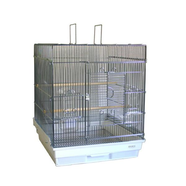 メーカー：ＨＯＥＩ minimalcages　cage　465inktnrg　white　小動物　鳥　ケージ・飼育容器　幅４０ｃｍ〜　奥行４０ｃｍ〜　高さ５０ｃｍ〜　豊栄　☆４６５インコ手のり　銀色メッキ(底色：白)　ケージ　465用　20...