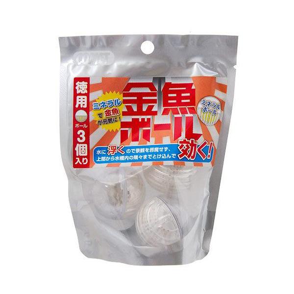 メーカー：イトスイ アクアリウム用品　_aqua　4971453054857　コメット　徳用金魚ボール　３個入り　調整剤　バクテリア　魚の種類で選ぶ　金魚用　金魚・メダカ・錦鯉・日淡　調整・添加剤　コンディショナー・調整剤　浮上性　日本製　...