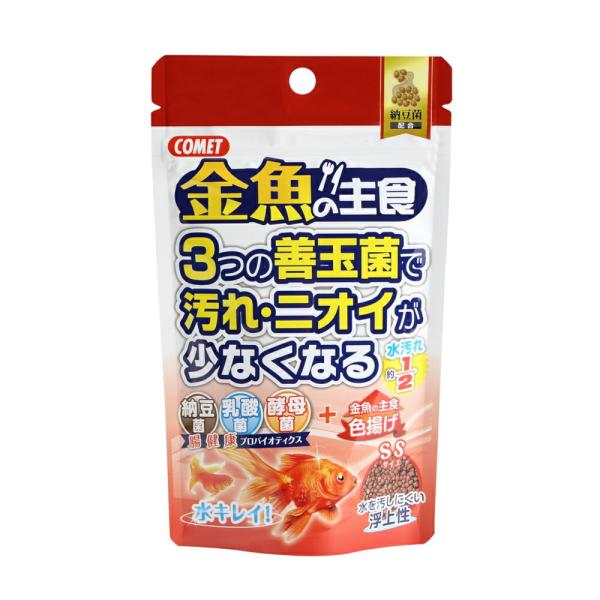 メーカー：イトスイ _aqua　4971453054284　コメット　金魚の主食　納豆菌　色揚げ　４０ｇ＋１０ｇ　アクア用品　餌　金魚　金魚・メダカ・錦鯉・日淡　金魚・鯉用餌　浮上性　カロチノイド　スピルリナ　エサ　20151113　OKB...