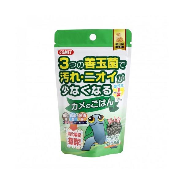 メーカー：イトスイ _hachu　_kame　4971453054260　コメットのごはん　納豆菌　４０ｇ＋１０ｇ　両生類　爬虫類　餌　水棲ガメ用　ウーパールーパー用　カルシウム　甲羅　骨　乾燥　ミドリガメ　ゼニガメ　水の汚れ　ニオイ　消臭...