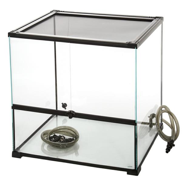 メーカー：(株)リーフ Leaf Corp paludarium　パルダリウム　テラリウム　line2462terarium　爬虫類ケージ　爬虫類　ケージ　テラスペース　６０×４５×６０ｃｍ　穴２つあり　ドレン付き　両生類　飼育ケージ　hw...