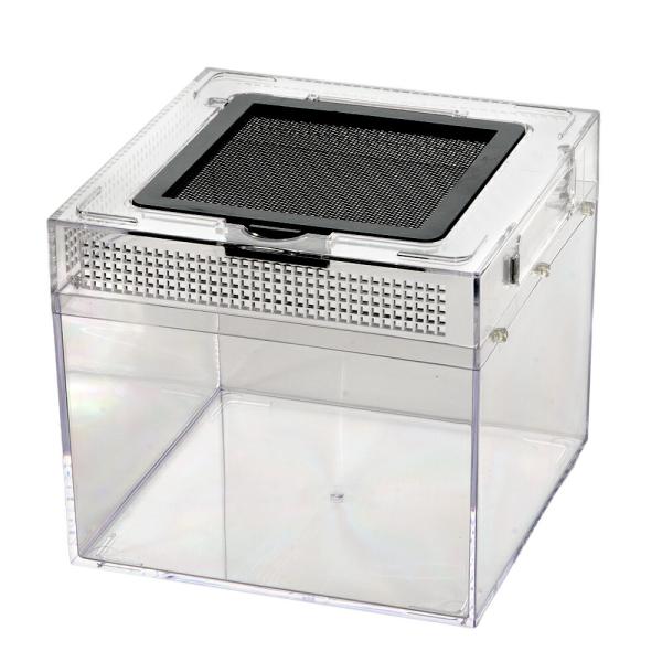 メーカー：(株)リーフ Leaf Corp 爬虫類ケージ　爬虫類　ケージ　クリアケース　２０×２０×１８　ポリカーボネイト製　爬虫類ケージ　クリアケース　飼育ケース　プラケース　透明ケース　爬虫類飼育　ヘビ飼育　ヤモリ飼育　レオパ飼育　両生...