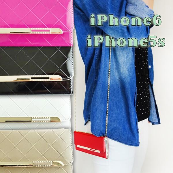 iPhone6s iphone5s iPhoneSE(第1世代) 専用 手帳型スマートフォンケース。※iPhone6 Plus・iPhone SE(第2世代)は対応できませんショルダーにも出来る長さのチェーン付き！お出かけ先でも、すぐにスマ...