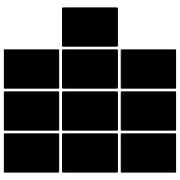 Mehrondo 10個入 ミニ ブラックボード 看板 | サイズ: 105x74mm | A7 | タイプ: プレート 両面 | 黒板 | 日本製商品コード：49053581739型番：KST2-A7サイズ：A7カラー：ブラック10個入サ...