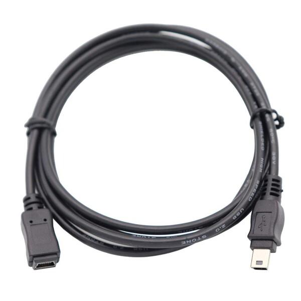 ViViSunUSB2.0-Mini B延長ケーブル USB2.0-Mini B to Mini B５芯線 5PINケーブル オスtoメス ミニBコネクタ オス−ミニBコネクタ メス（ミニB延長用） データ転送&amp;充電対応 (1.5ｍ...