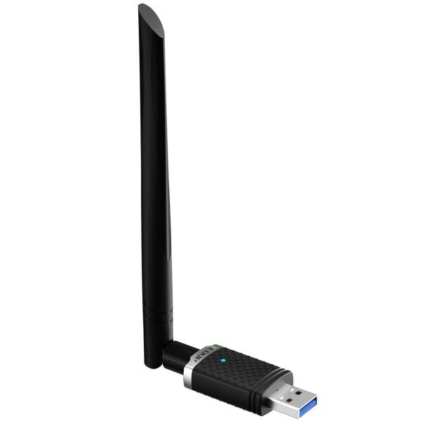 WiFi 無線LAN 子機 1300Mbps USB3.0 WIFIアダプター デュアルバンド 5G/2.4G 802.11 AC 高速通信5dBi 360°回転アンテナ Windows10/8.1/8/7/ XP/Vista/Mac OS...