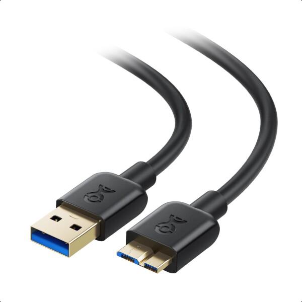 Cable Matters 5Gbps マイクロUSB 3.0 ケーブル - 0.9m、Micro USB 3.0ケーブル、USBA - Micro B 3.0 HDD/SSD外付けドライブ対応、ブラック商品コード：49063172709型...