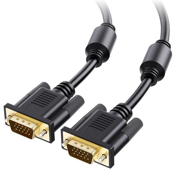 Cable Matters VGA ケーブル 1.8m、15ピン VGA オス オス、RGB SVGA/D-Sub ケーブル、プロジェクター、TV、PCなどに使用可能商品コード：49063173123型番：108001-6サイズ：1.8メー...