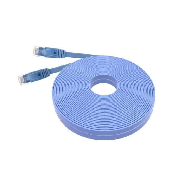 COOSEED フラットケーブル LANケーブル 30m UTP Cat6 ストレート ブルー商品コード：49063178777サイズ：30Mカラー：ブルー【ヒューマナイズドデザイン】この製品はお客様に優しいデザインで、1セットで1本の30...