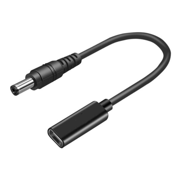 fine-R タイプC USB-C 入力 DC 5.5×2.1mm 変換 東芝 HP DELL デル ノートパソコン PD 充電 TYPE-C 変換アダプター 充電ケーブル アクセサリー （PL保険加入品） (CA 5521)商品コード：4...