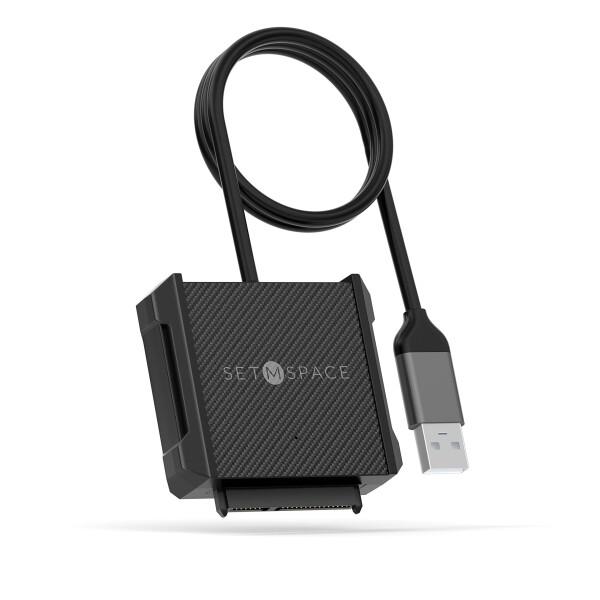 SETMSPACE SATA USB2.0変換ケーブル 2.5インチハードディスクドライブHDD SSD SATA USB 変換ケーブル-1メートル商品コード：49063189712型番：STMS-SE1サイズ：ゲーブル長さ：1Mカラー：U...
