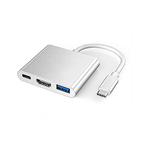 USB Type-C to HDMI変換アダプタ,XVZ USB C HDMI 多機能変換アダプターUSB3.1 4K解像度対応/Ipad/MacBook air/Pro/Galaxy Note8/S8+/S9+/S10/Mate10 Ch...