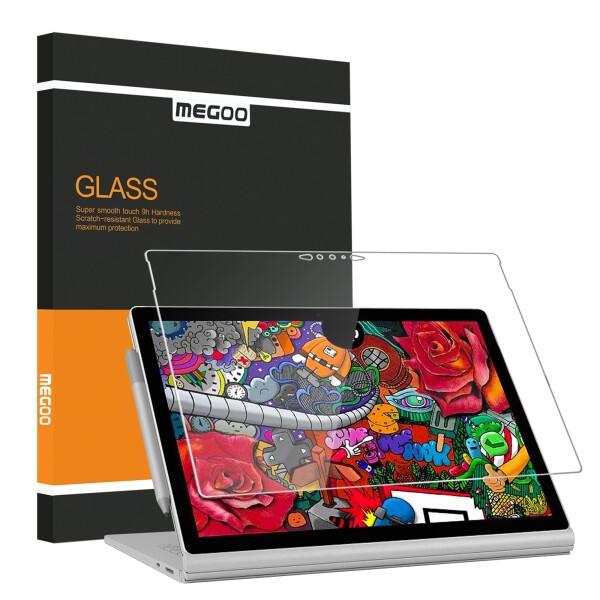 MEGOO Microsoft Surface Book 3/2 専用保護フィルム 強化ガラス 全面保護 9H硬度 自動吸着 気泡レス 高透過率 指紋防止 液晶保護フィルム（15インチ）商品コード：49069104155型番：TA01G15...