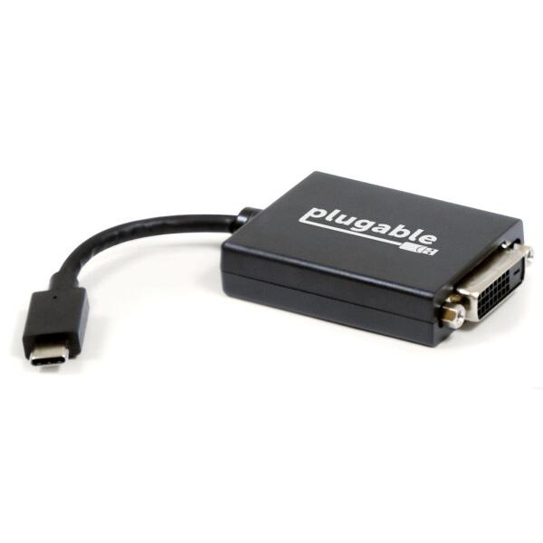 Plugable USBC - DVI 変換アダプター、USB Type C USB-C または Thunderbolt 3/4、USB4 ポート搭載システム用（1920x1200@60Hz まで対応）商品コード：49069106136型番...