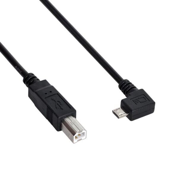 chenyang Micro USB - プリンターケーブル、Micro USB OTG 90度直角 - USB Type B プリンター スキャナー ハードディスクケーブル 30cm商品コード：49069107069型番：U2-203-R...