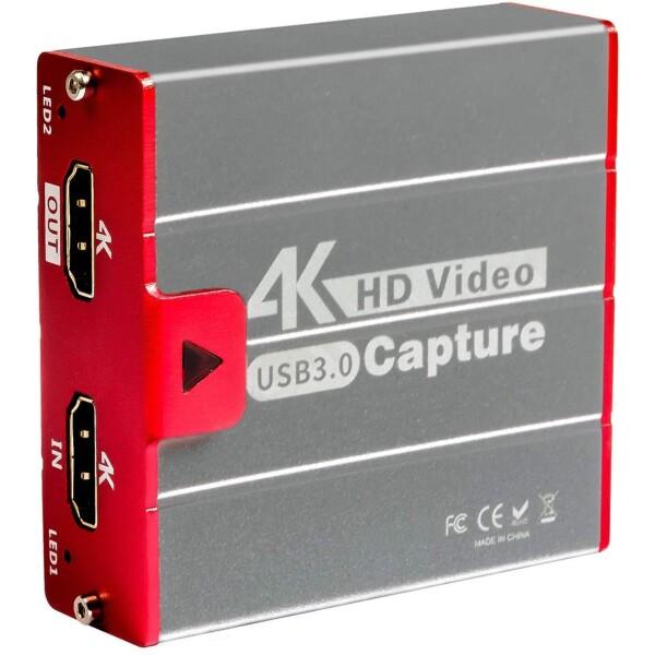 TreasLin キャプチャーボード 4K30fps HDMI USB3.0 ビデオキャプチャカード ゲーム 1080P 60FPS HD 画質3.5cmオーディオ入出力適用 ゲーム実況・録画・配信 ライブ会議用 HSV3202商品コード：...