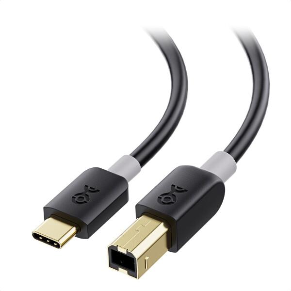 Cable Matters USB C プリンターケーブル 1m、USBC USBB変換ケーブル、タイプCオス - タイプB 2.0オス, 高耐久性 オーディオDAC/ミキサー/MIDIキーボード/電子ピアノ/DJコントローラ/プリンター/...