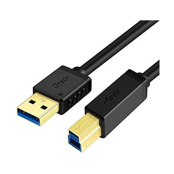 DTECH USB 3.0 ケーブル プリンターケーブル 1m タイプA オス タイプB オス 5Gbps 高速転送 動作安定 外付けHDD 外付けSDD プリンターなど対応商品コード：49069111242型番：CU0304サイズ：1mカ...