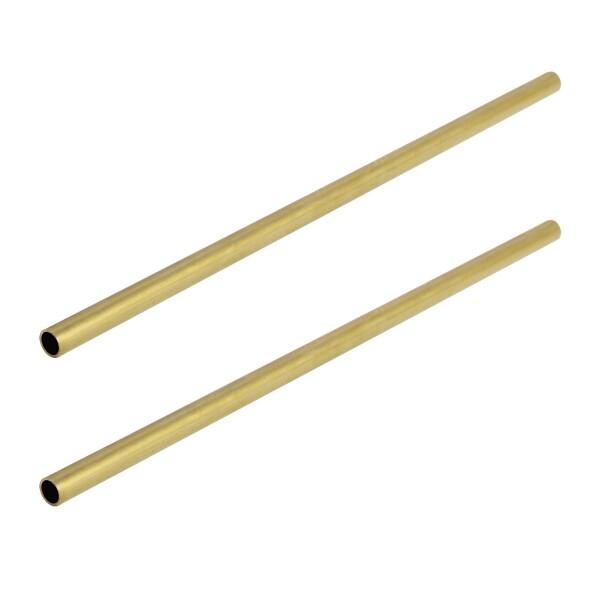 Aopin真ちゅう丸管銅パイプID 8mm / 8/25" x OD 10mm / 2/5"中空銅管 - 300mm / 1 Ft / 12 インチ長さ冷蔵庫用毛細管、冷却システム、ウィンドチャイム、2個商品コード：49069115019型...