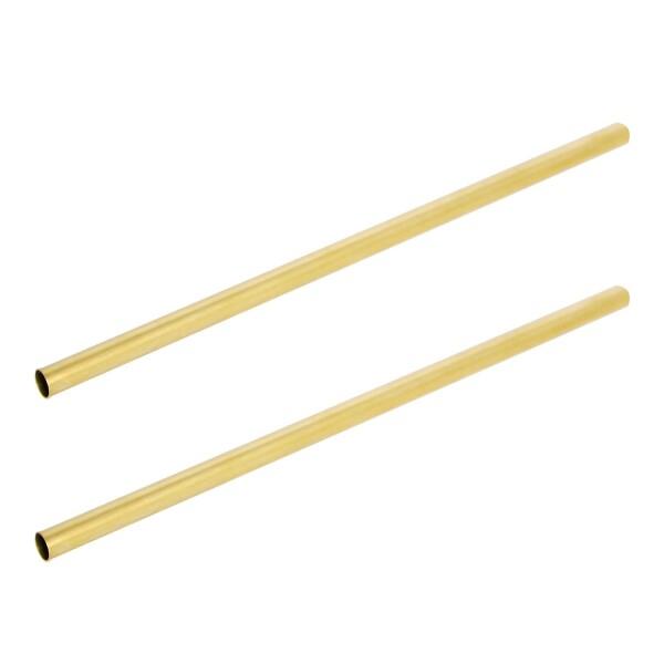 Aopin真ちゅう丸管銅パイプID 8mm / 8/25" x OD 9mm / 7/20"中空銅管 - 300mm / 1 Ft / 12 インチ長さ冷蔵庫用毛細管、冷却システム、ウィンドチャイム、2個商品コード：49069115484型...