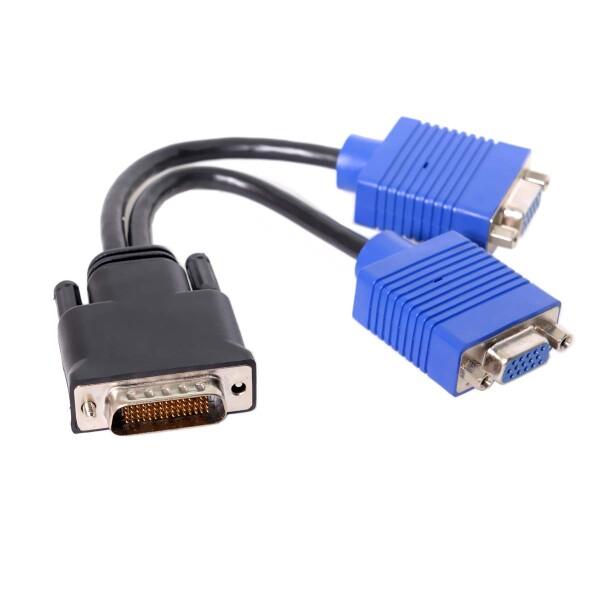chenyang PCグラフィックスカード用デュアル15ピンVGA RGBメススプリッタ延長ケーブルへのCY DMS-59ピンオス商品コード：49069116941型番：DB-025-XYDMS-59ピンオス-デュアルVGAメススプリッター...