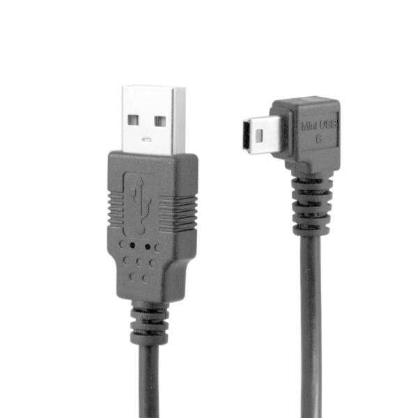 JSER Mini USB B Type 5ピン オス 左角度 90度 - USB 2.0 オス データケーブル フェライト付き 3.0m商品コード：49069116956型番：U2-057-LE-3-0M-FBAサイズ：3.0Mカラー：ブ...