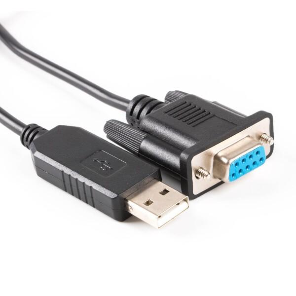 PL2303TA USB RS232〜DB9クロス・ワイヤード・ロールオーバ・ヌル・モデム・ケーブル (Standard pinout: 2-RXD, 3-TXD, 5-GND, 7-RTS 8-CTS)商品コード：49069117091型...