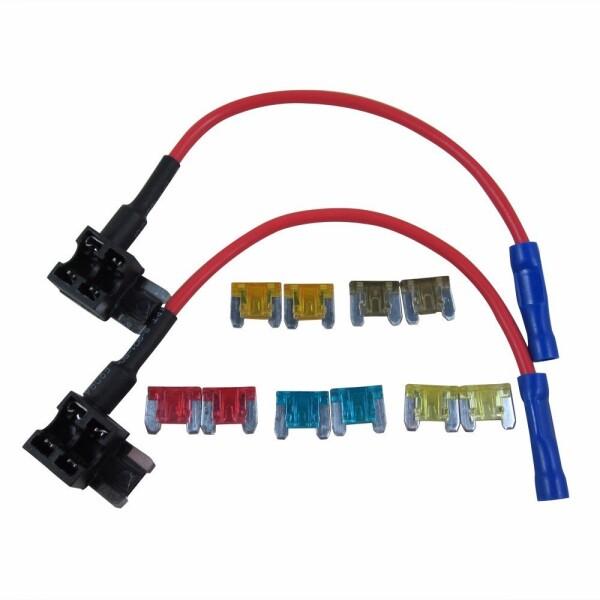 DIGITEN ATT回路追加型ロープロファイルミニヒューズTAPホルダーブレードスタイルキット品揃えオートウィズ5A付き7.5A 10A 15A 20Aヒューズ商品コード：49069118090型番：ADDFU-ATT薄型ミニヒューズと組...